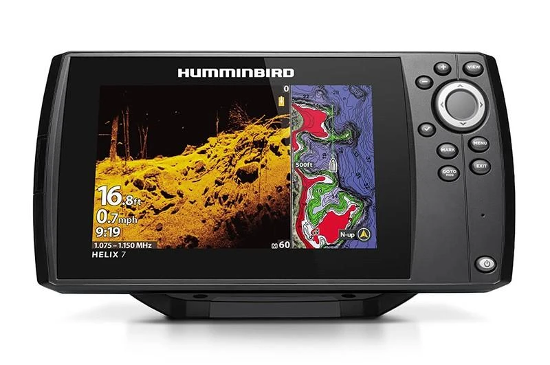 Humminbird HELIX 7 GPS Chart Plotter CHIRP 2D MEGA DI G4 echolotas ...