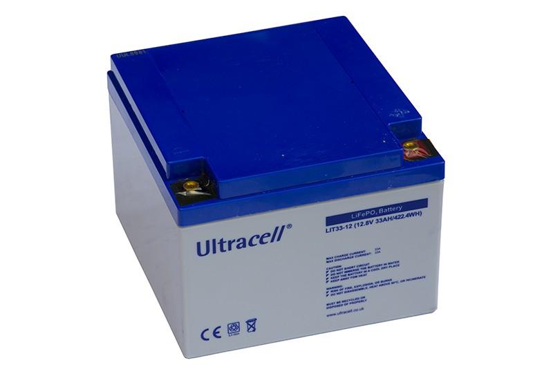 ULTRACELL LIT 33-12 12.8V 33Ah Lithium Ion gilaus iškrovimo akumuliatorius, žema kaina | Varle.lt