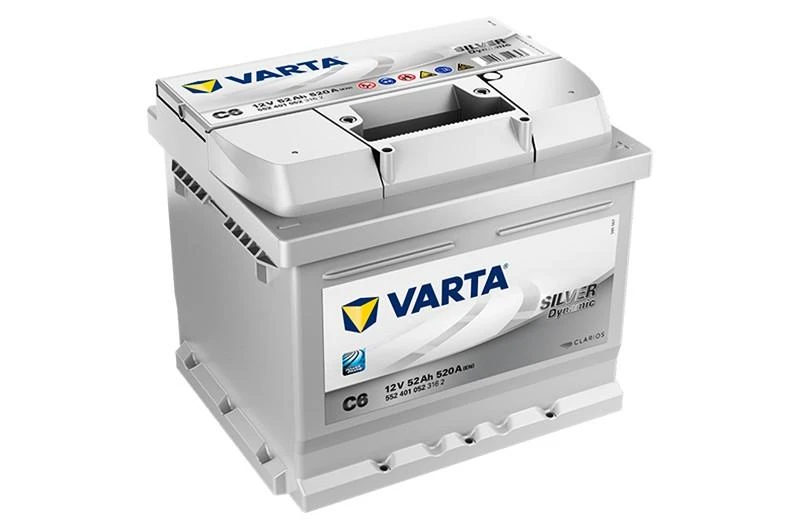 VARTA Sidabrinis Dynamic C6 (552401052) 52Ah akumuliatorius, žema kaina ...