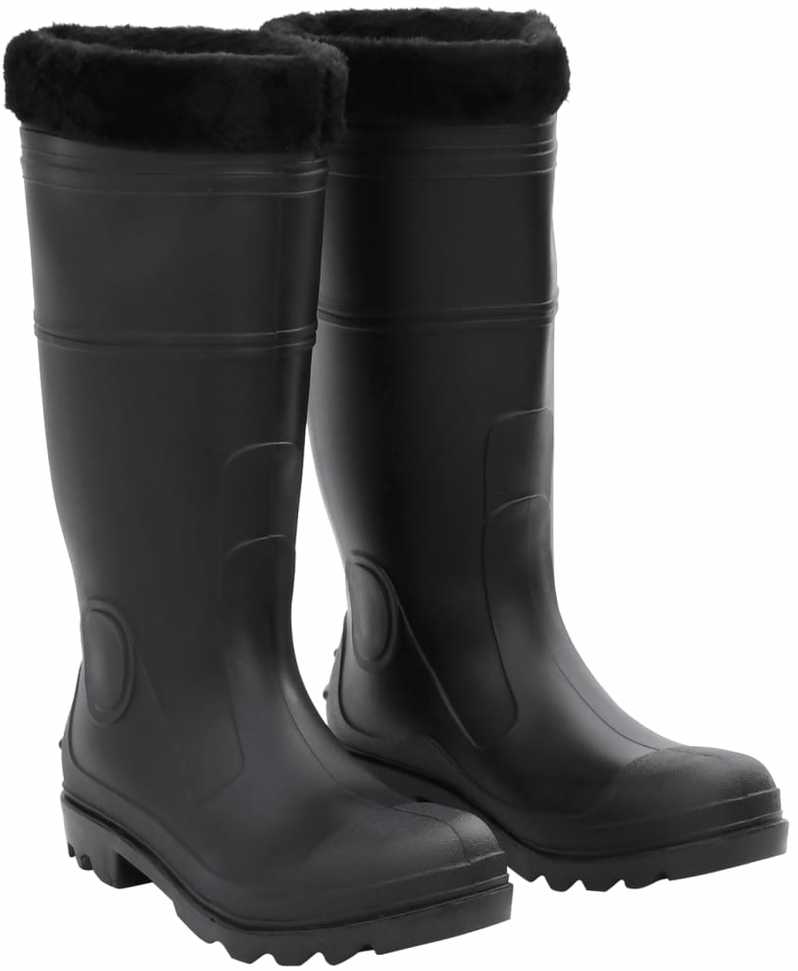 Guminiai batai su išimamomis kojinėmis, juodi, PVC, 43 dydžio, modelis ...