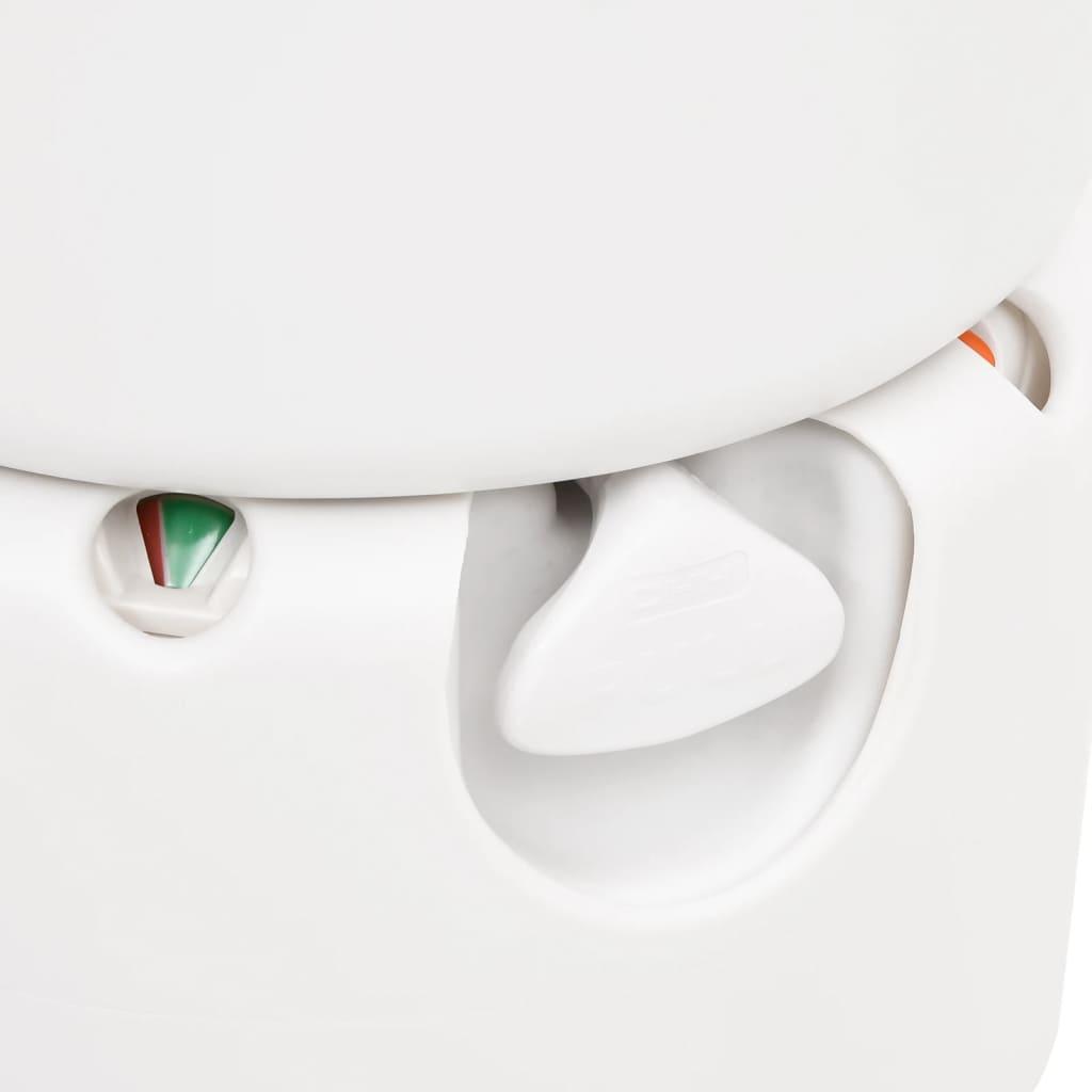 Integruotas stovyklavimo tualetas, baltas, 24+17l, hdpe / plienas ...