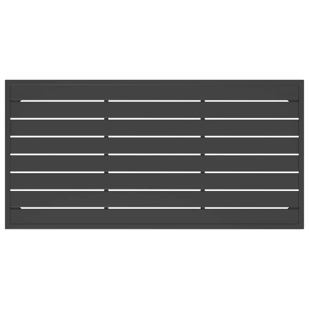 Lauko baldų komplektas Sodo kavos staliukas, antracito spalvos ...