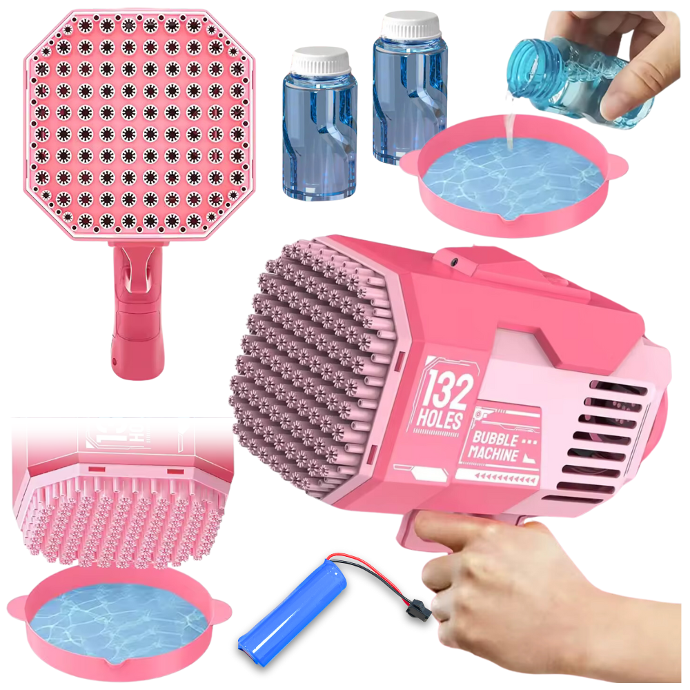 Burbulų mašina su 132 angomis, rožinė, modelis - ZOL1176891121, žema ...