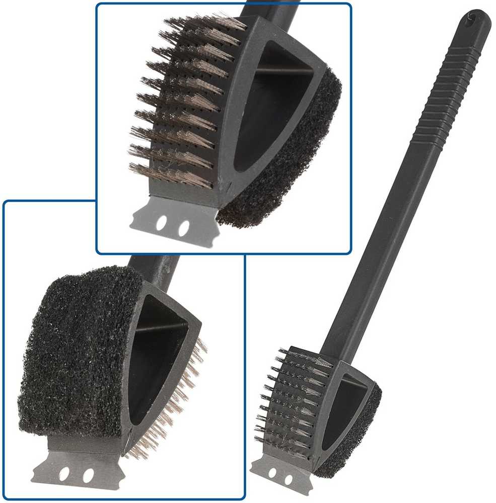 Grilio valymo šepetys su grandikliu ir kempine, modelis - GEK10247 ...