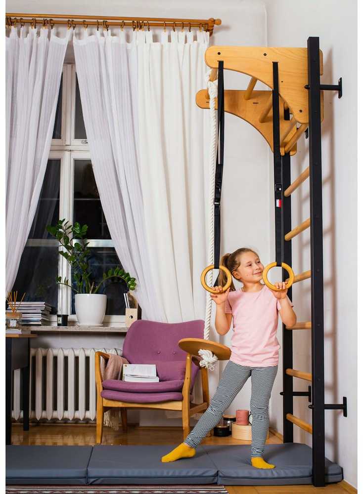 Medinės-metalinės gimnastikos kopėčios - BenchK 212B, modelis - GL830177, žema kaina | Varle.lt