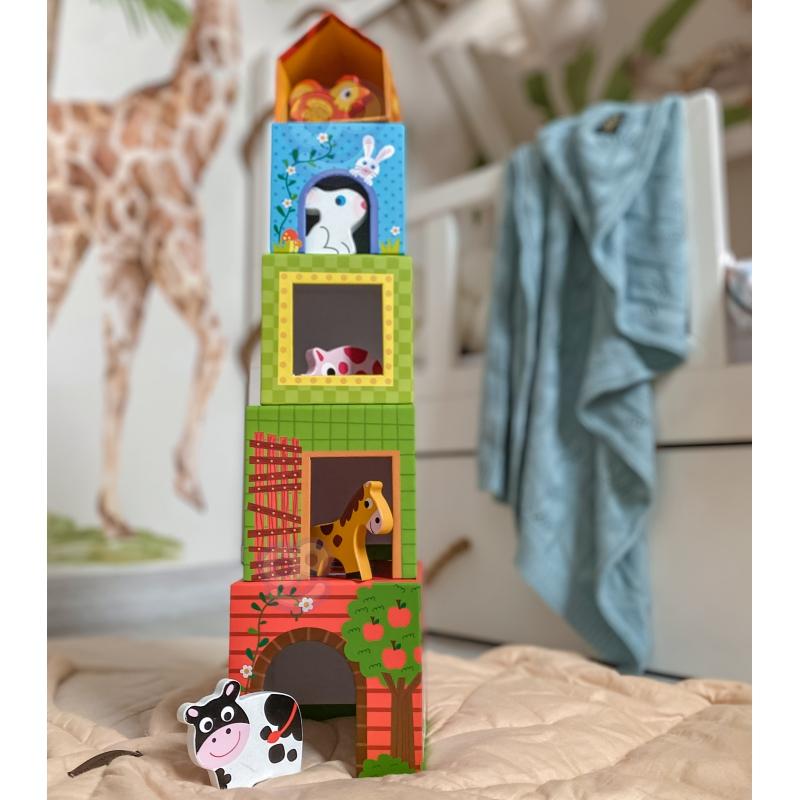 Mediniai kubeliai su figūrėlėmis - Woopie Green, modelis - LE10895, žema kaina | Varle.lt