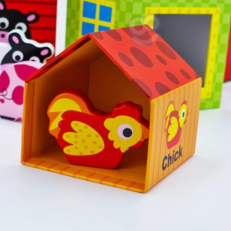 Mediniai kubeliai su figūrėlėmis - Woopie Green, modelis - LE10895, žema kaina | Varle.lt