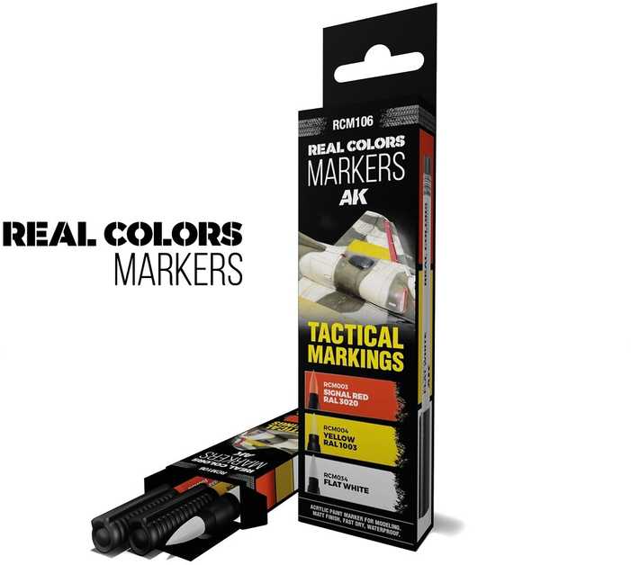 AK Interactive - Tactical Markings – RC Markers Set (žymeklių ...