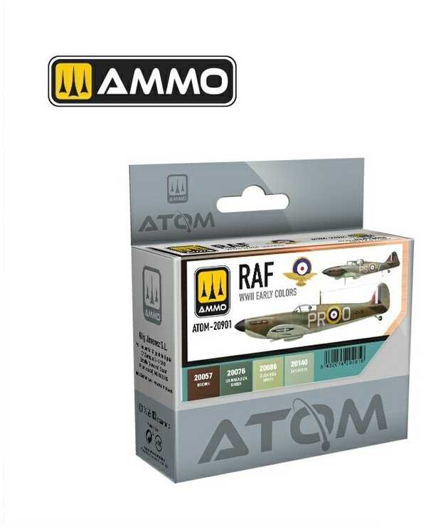 AMMO by MIG Jimenez AMMO MIG - ATOM Akrilinių dažų rinkinys RAF WWII ...