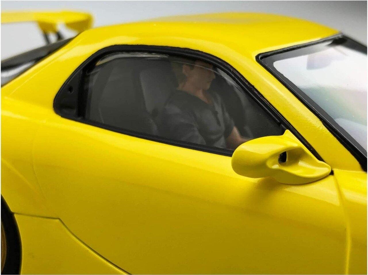 Aoshima - Initial D FD3S Mazda RX-7 Takahashi Keisuke Project D Ver. w / Driver Figure, 1 / 24 ...