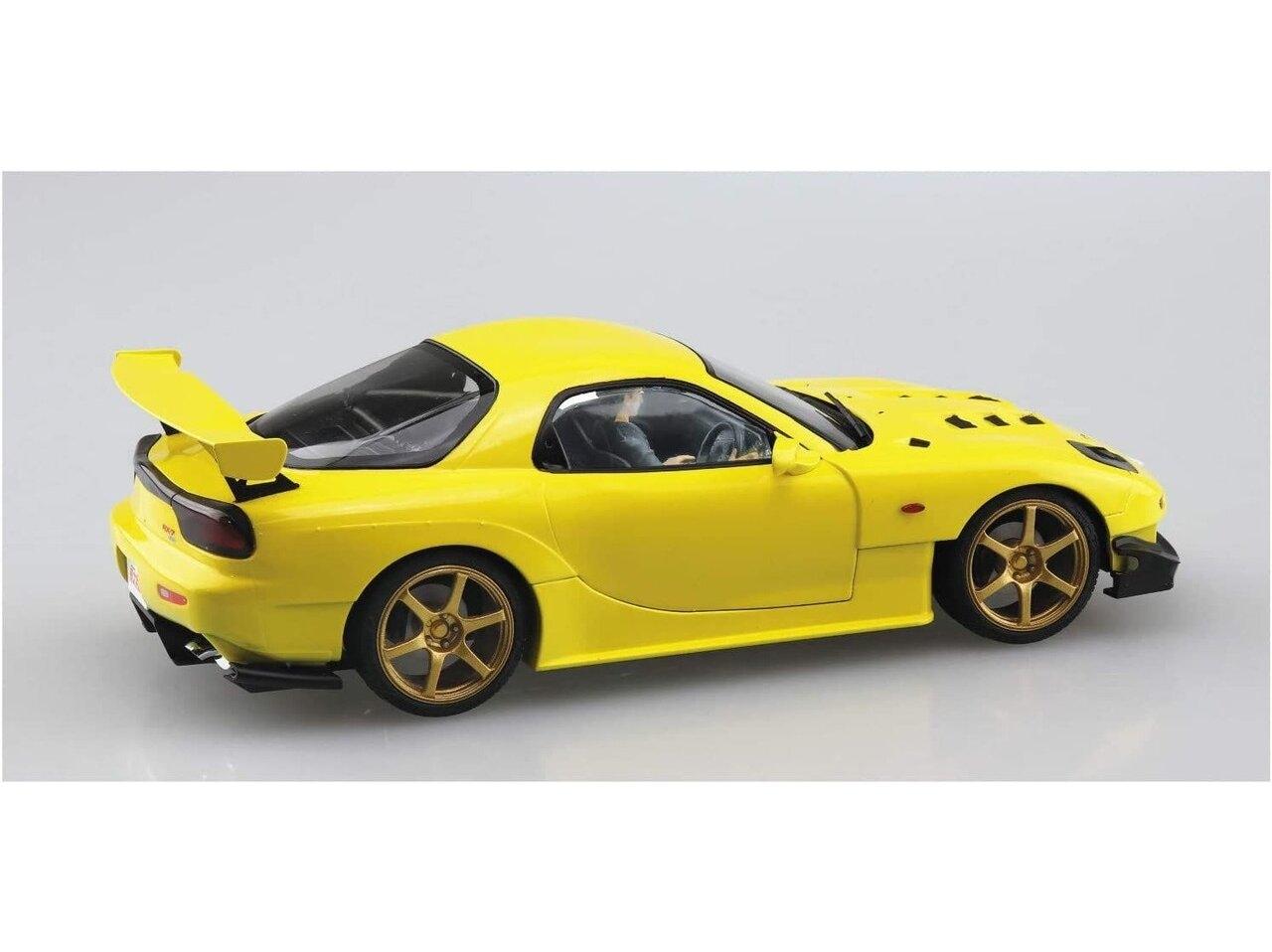 Aoshima - Initial D FD3S Mazda RX-7 Takahashi Keisuke Project D Ver. w / Driver Figure, 1 / 24 ...
