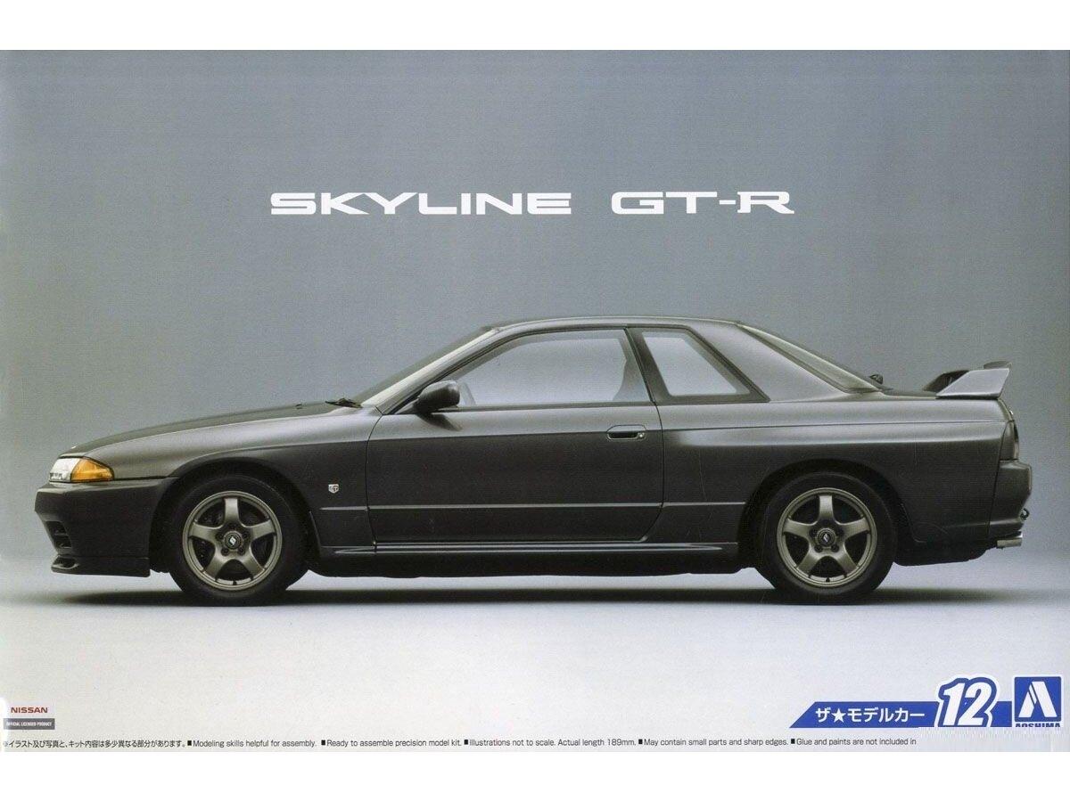 Aoshima - Nissan BNR32 Skyline GT-R '89, 1 / 24, 06143, žema kaina ...