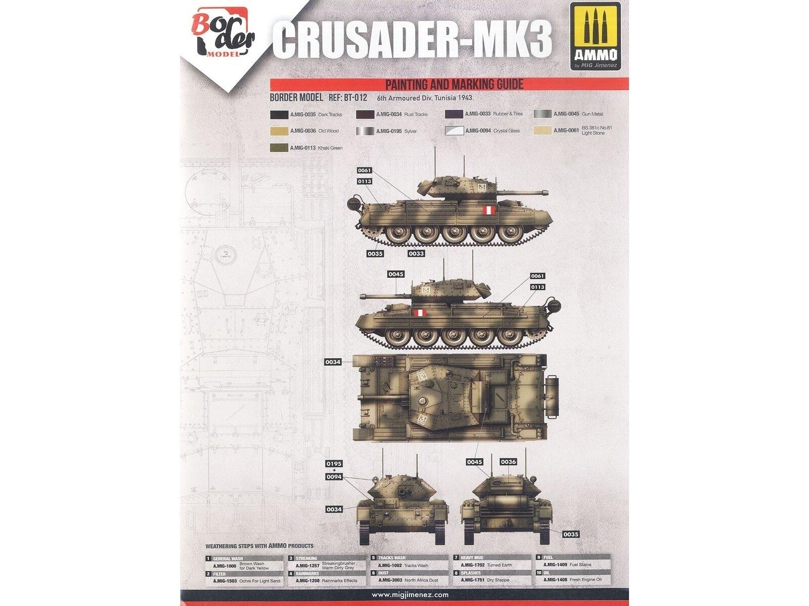 Border Model - Crusader Mk.III British Cruiser Tank Mk. VI, 1 / 35, BT ...