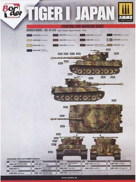 Border Model - Imperial Japanese Army Tiger I w / Resin commander ...