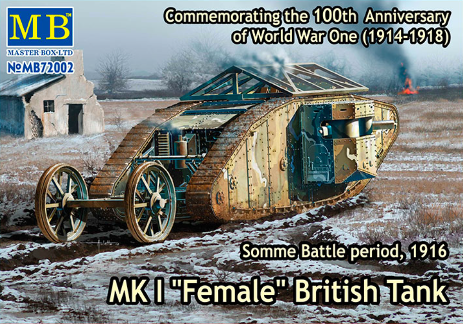 Master Box - MK I "Female" British Tank Somme Battle period, 1916 (Mark ...