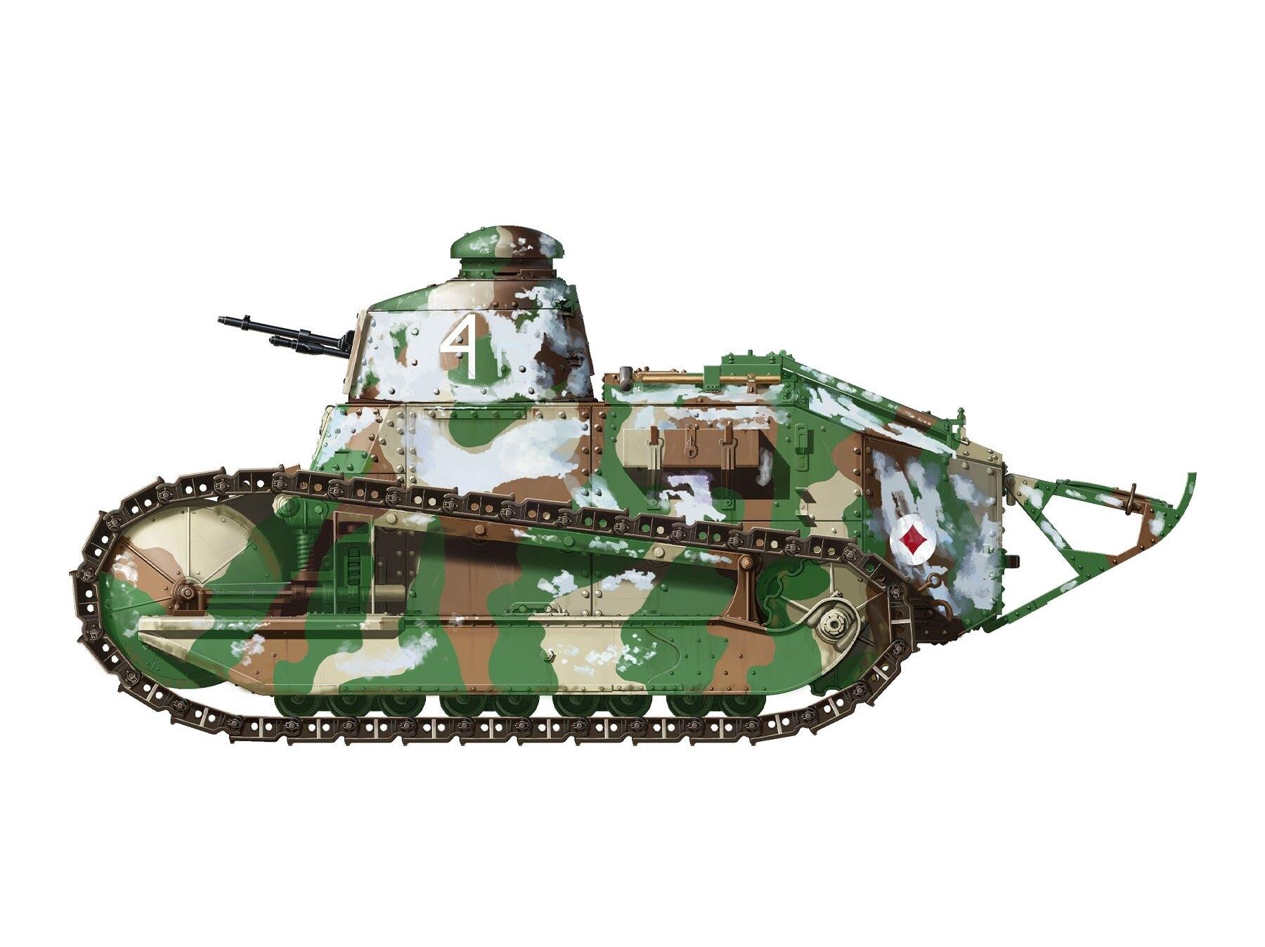 Meng Model - French FT-17 Light Tank (Cast Turret), 1 / 35, TS-008 ...