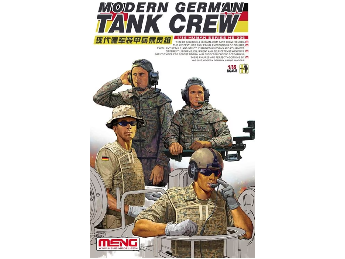Meng Model - Modern German Tank Crew, 1 / 35, HS-006, žema kaina | Varle.lt