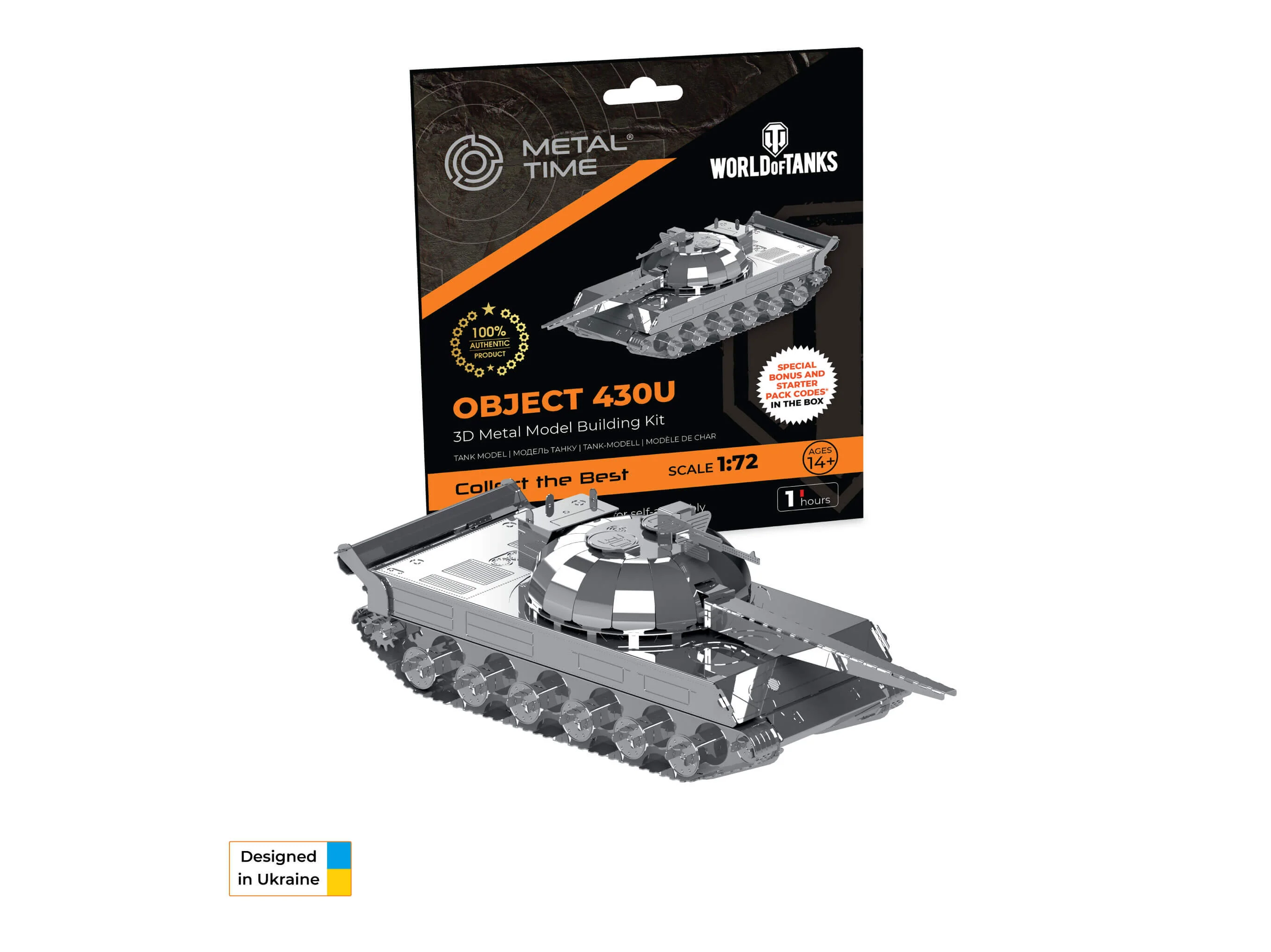 Metal Time Models Metal Time - Konstruktorius Object 430, 1 / 72, WoT ...