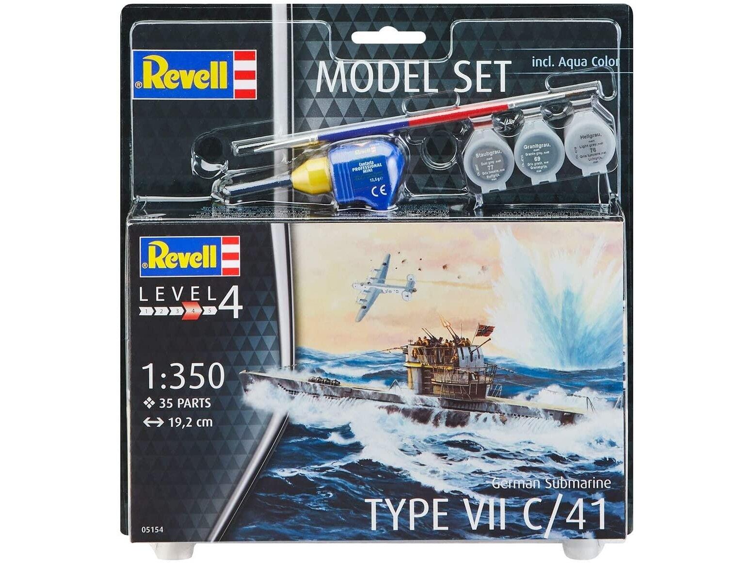 Revell - German Submarine Type VII C / 41 dovanų komplektas, 1 / 350 ...