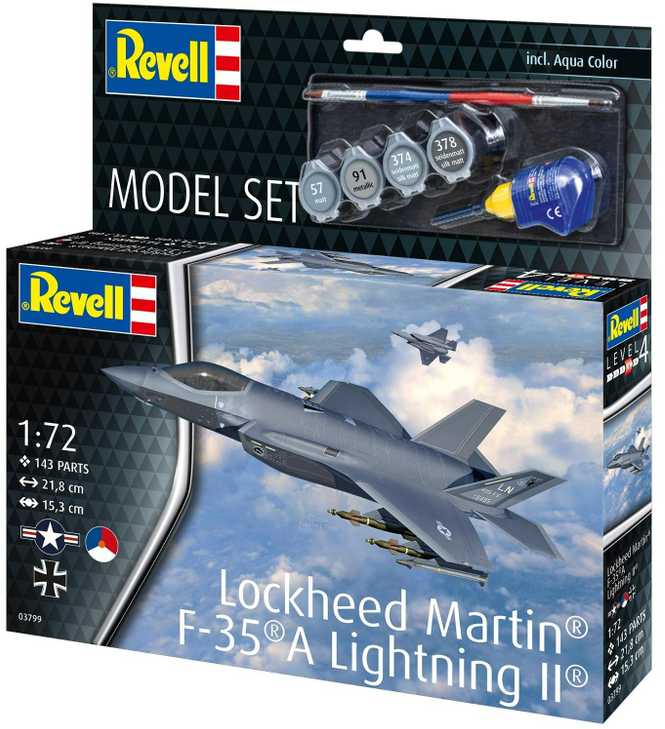 Revell - Lockheed Martin® F-35®A Lightning II® dovanų komplektas, 1 / ...
