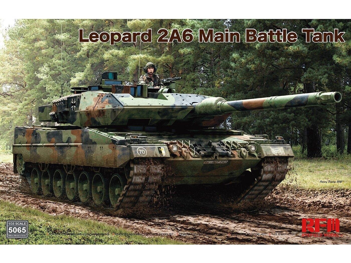 Rye Field Model - Leopard 2A6 Main Battle Tank, 1 / 35, RFM-5065, žema kaina | Varle.lt