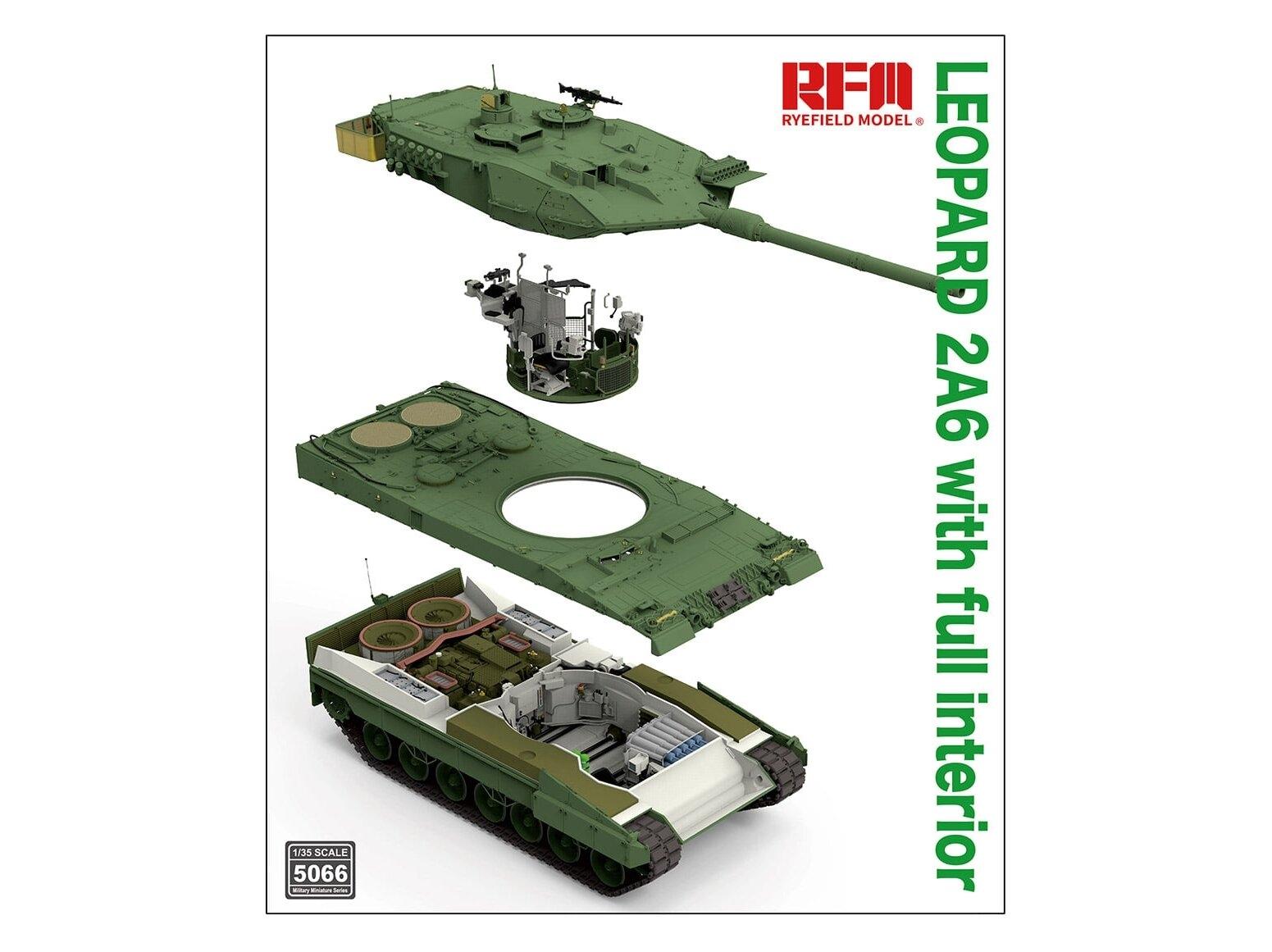 Rye Field Model - Leopard 2A6 with Full Interior, 1 / 35, RFM-5066 ...