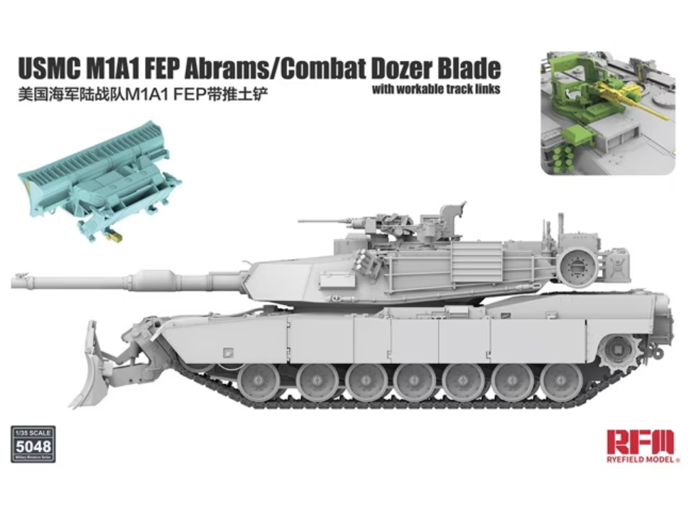 Rye Field Model - USMC M1A1 FEP Abrams / Combat Dozer Blade with ...