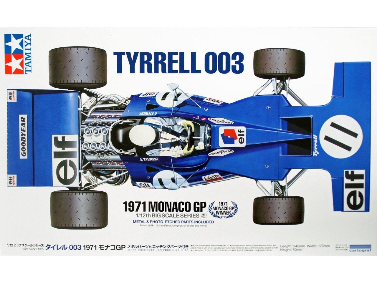 Tamiya - Tyrrell 003 1971 Monaco Grand Prix (with Photo Etched Parts ...