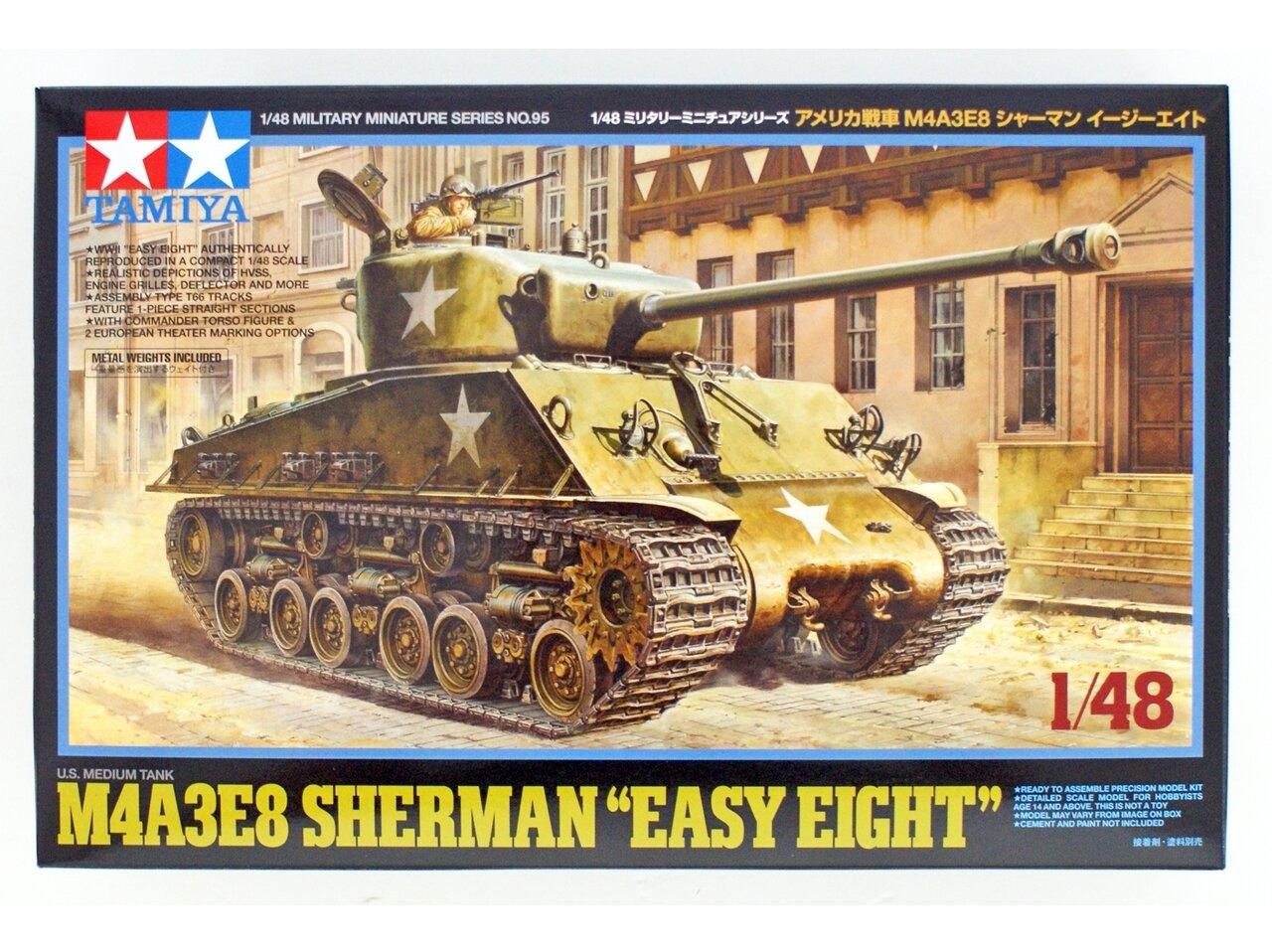 Tamiya - U.S. Medium Tank M4A3E8 Sherman "Easy Eight", 1 / 48, 32595, žema kaina | Varle.lt