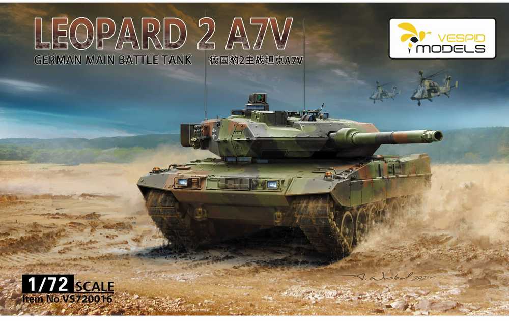 VESPID MODELS - Leopard 2A7V German Main Battle Tank, 1 / 72, 720016 ...
