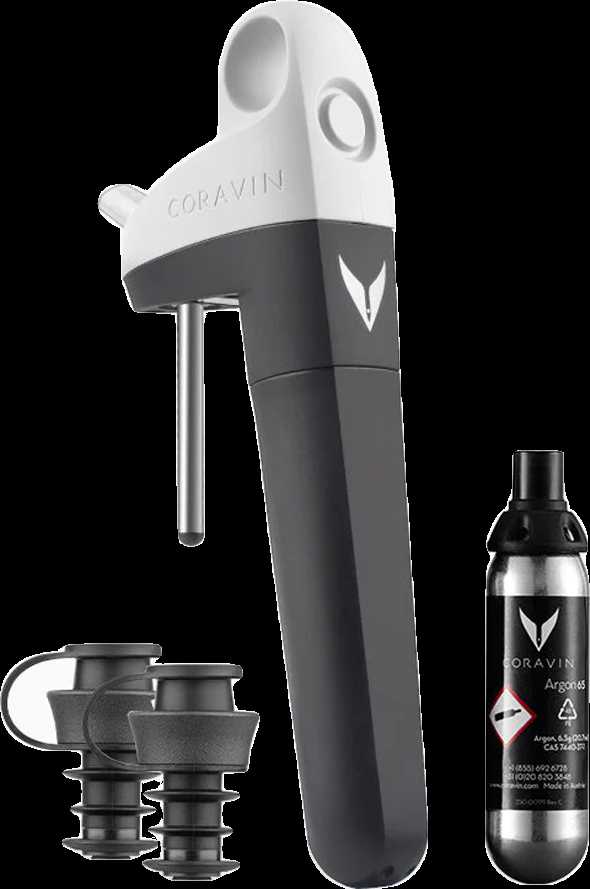 CORAVIN Pivot vyno konservavimo sistema - Pilkas, modelis - 112309, žema kaina | Varle.lt