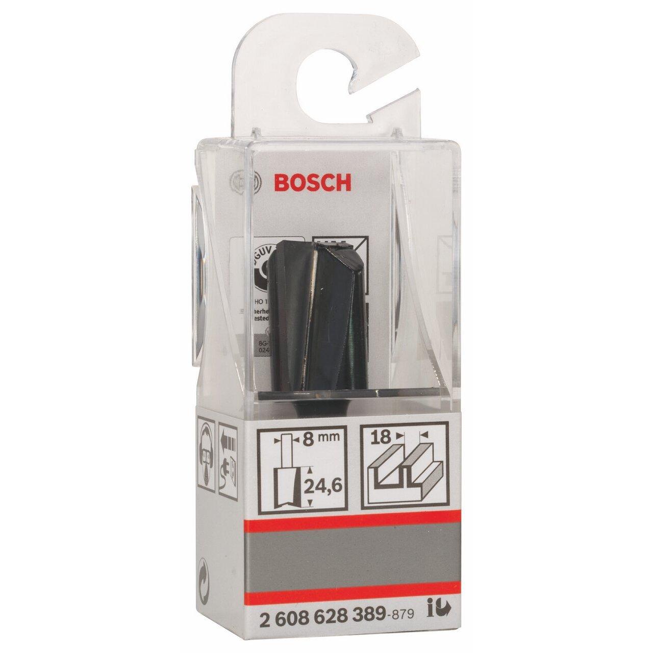 Bosch Pirštinė freza HM B=18mm, l=25 mm,kotas 8mm, modelis ...