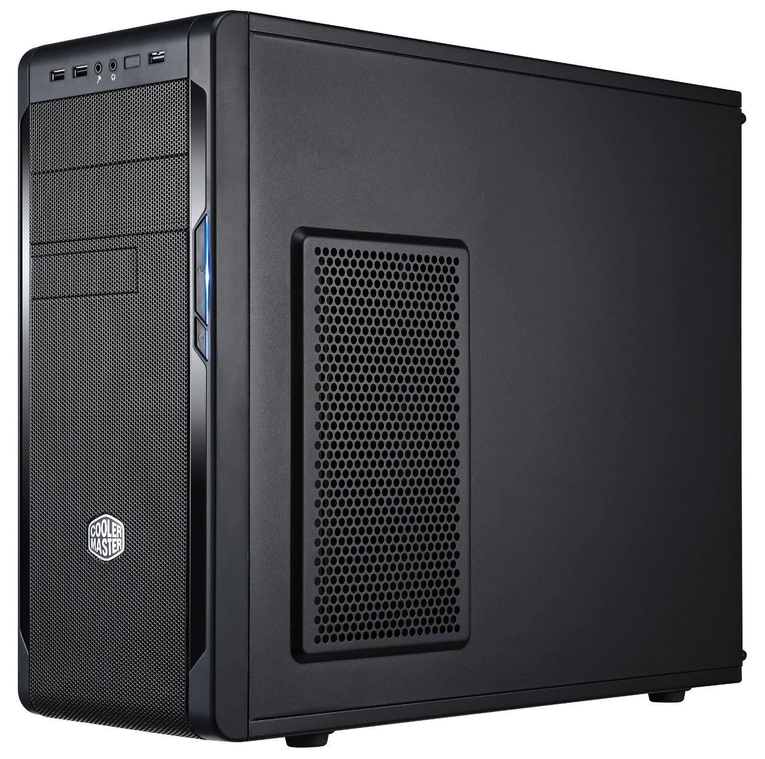 Cooler Master N300 USB 3.0 x1, USB 2.0 x2, Mic x1, Spk x1, Juodas, Midi ...