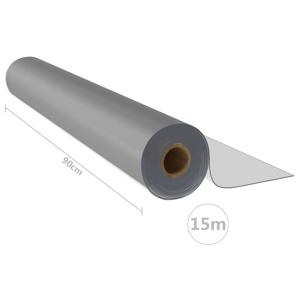 Apsauginės stalo plėvelės ritinys, matinis, 0,9x15m, PVC, 2mm, modelis ...