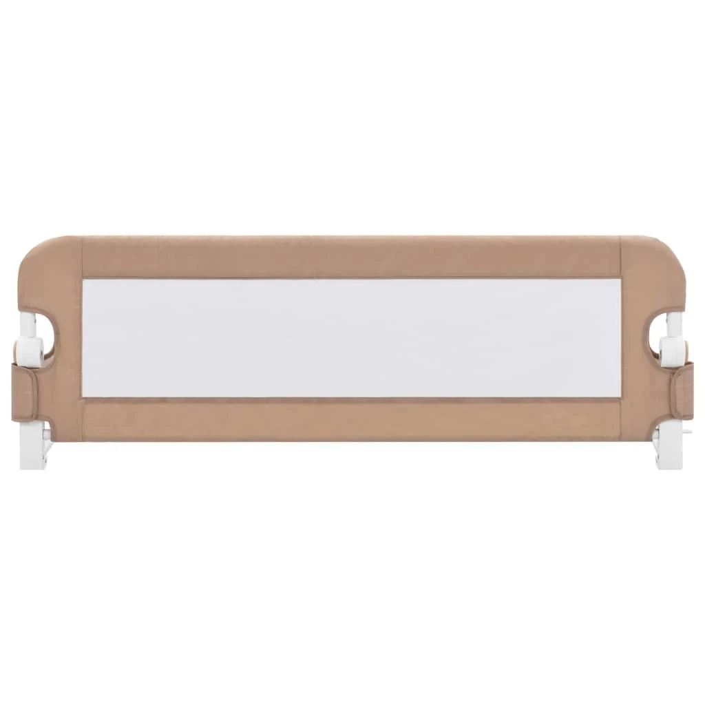 Apsauginis turėklas vaiko lovai, taupe, 120x42cm, poliesteris, modelis ...