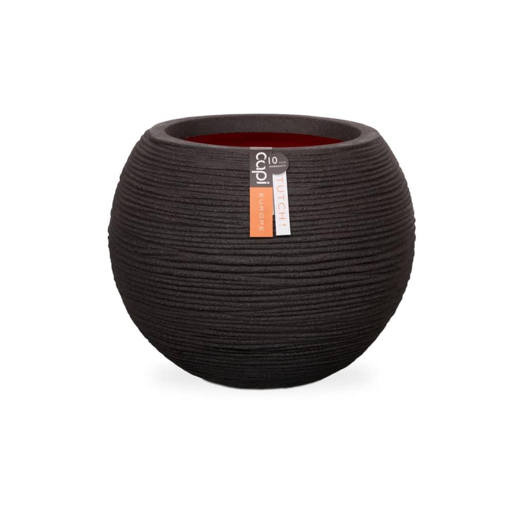 Capi Vazonas Nature Rib, juodas, 62x48cm, rutulio formos, KBLR271 ...