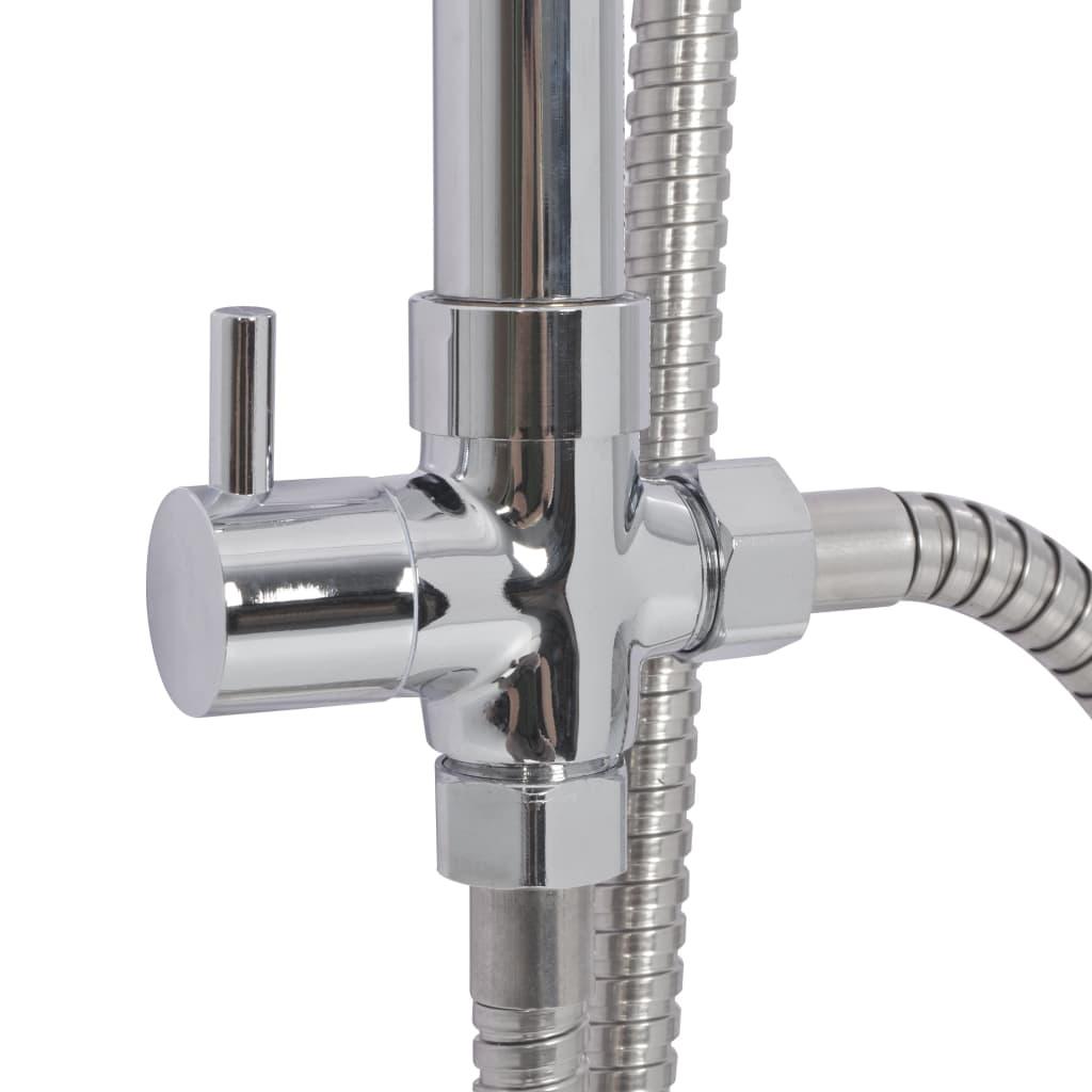 Dušo sistema su dviem galv. ir rankiniu dušu, nerūd. plienas, modelis - VD145056, žema kaina ...