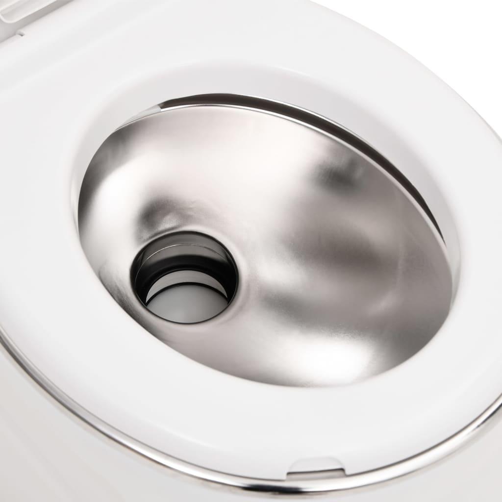 Integruotas stovyklavimo tualetas, baltas, 24+17l, hdpe / plienas ...