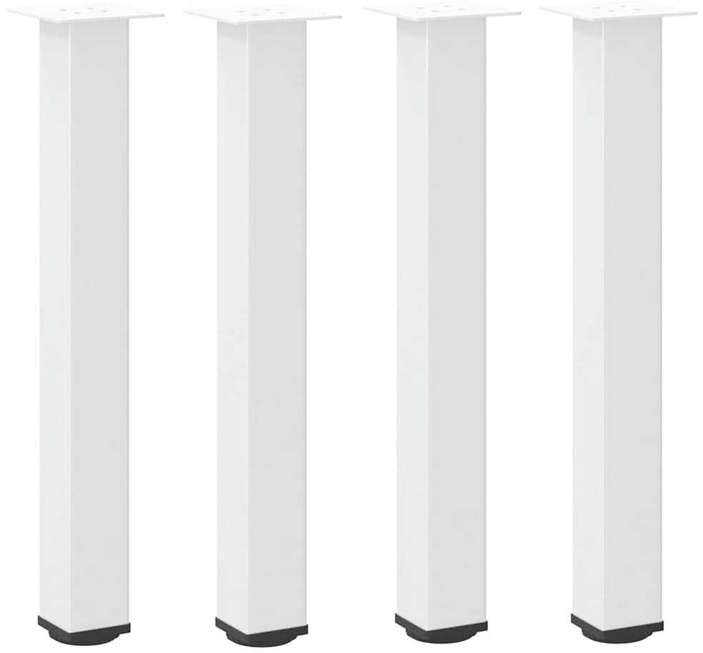 Kavos staliuko kojelės, 4 vnt., balta, 72-74cm, plienas, žema kaina | Varle.lt