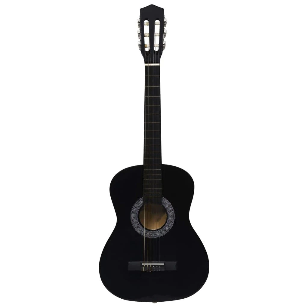 Klasikinė gitara pradedantiesiems ir vaikams, juoda, 3 / 4 36", modelis ...