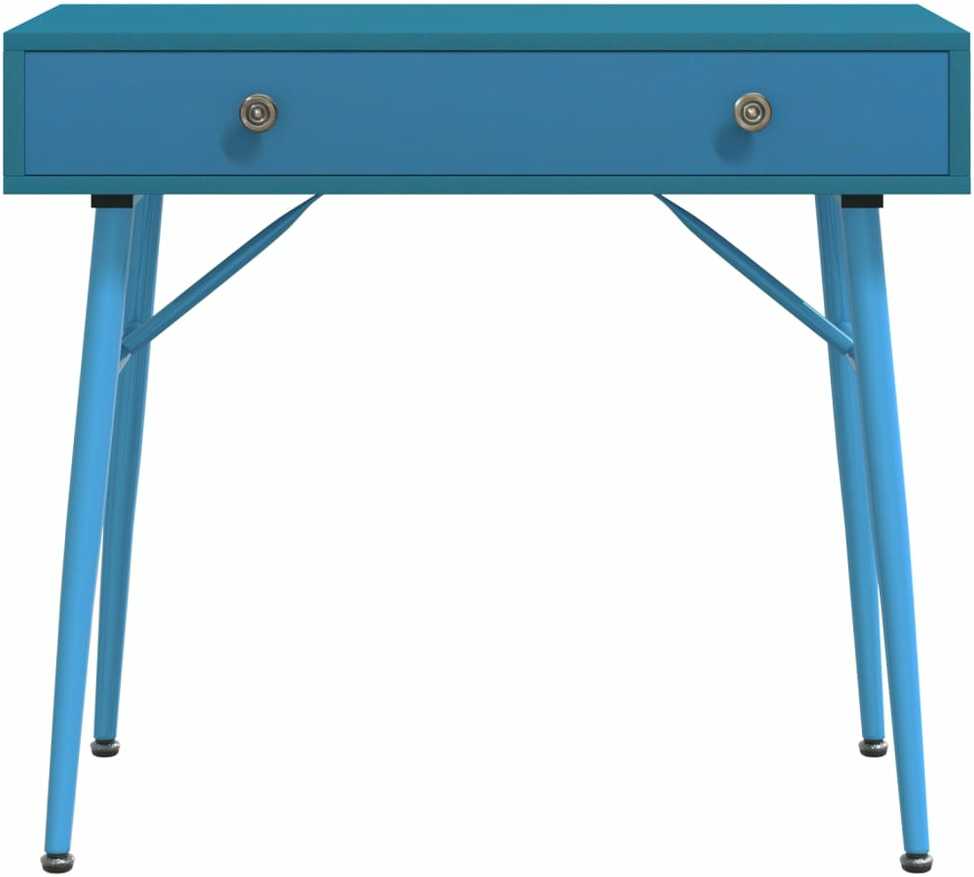 Kompiuterio stalas su stalčiumi, sendintas žalias, 90x50x76,5cm ...