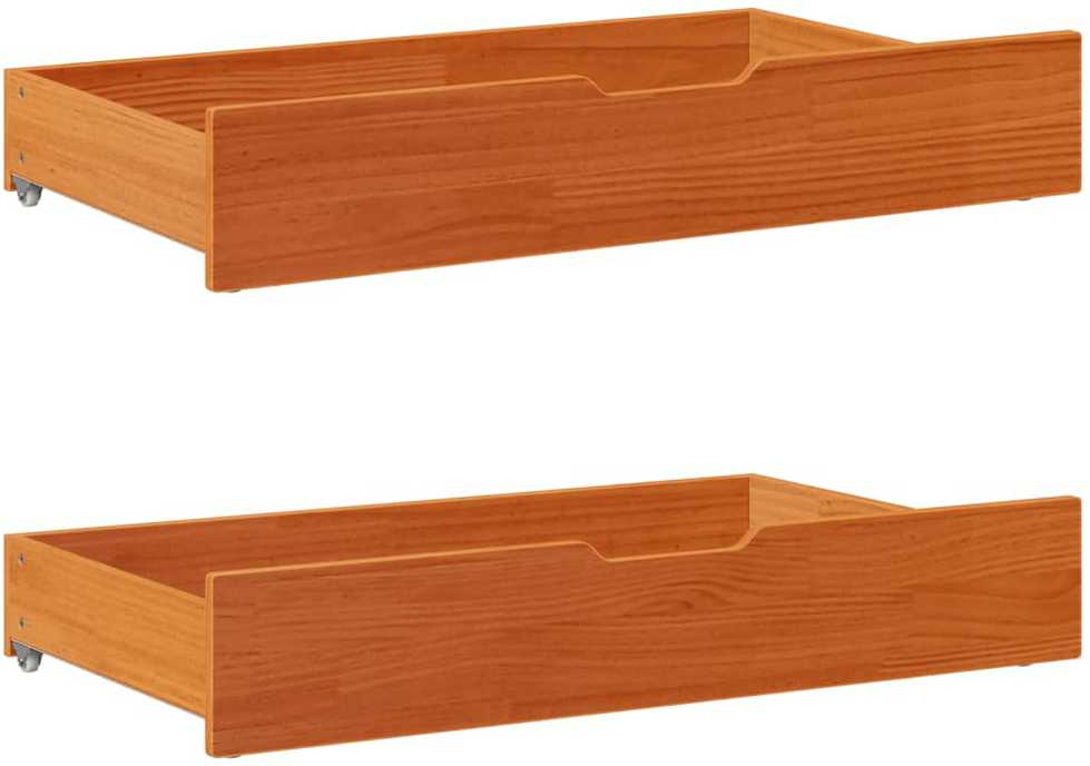 Lova Lovos rėmas su stalčiais, vaško rudas, 140x190cm, pušis, modelis ...