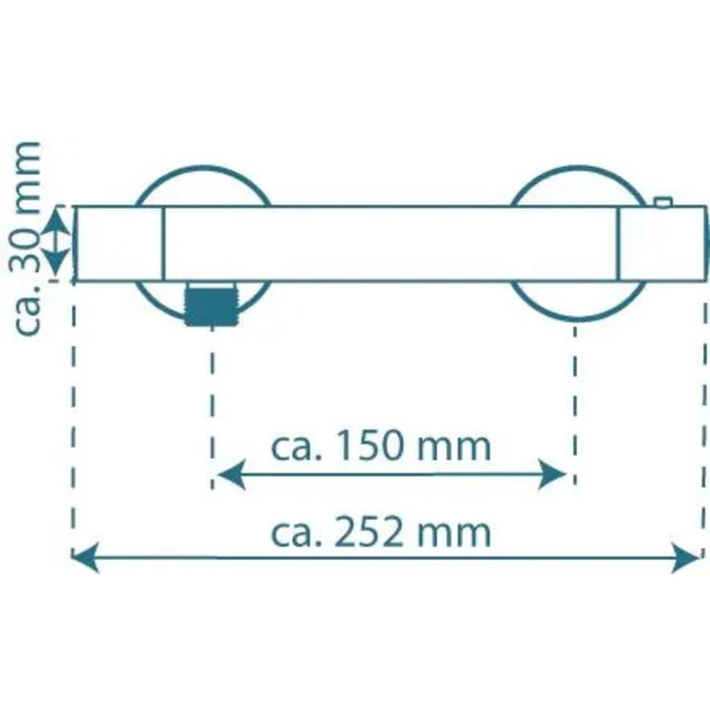 Schutte SchÜtte termostatinis dušo maišytuvo čiaupas vico, chromuotas, žema kaina | Varle.lt