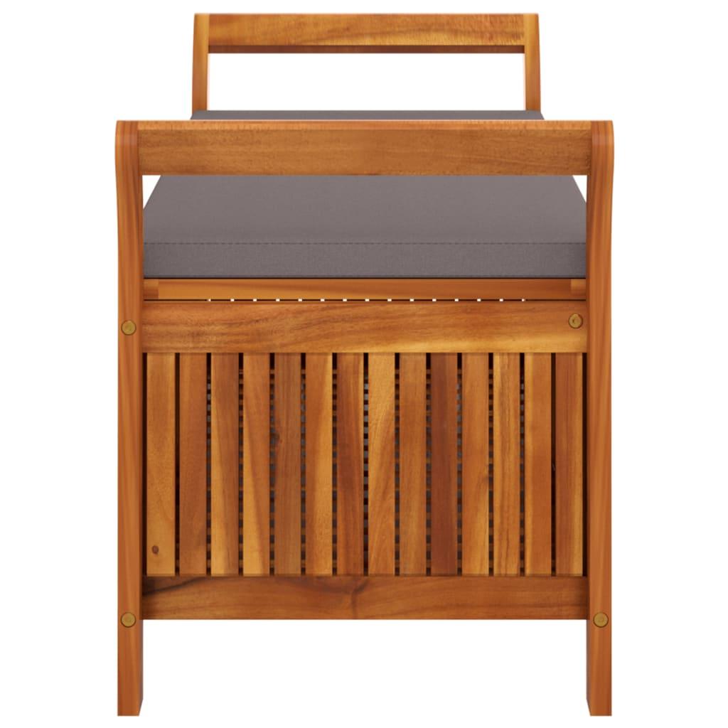 Sodo suoliukas-daiktadėžė su pagalvėle, 126cm, akacijos masyvas ...