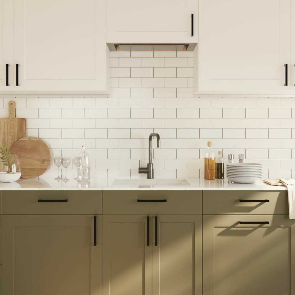 Spintelės rankenėlės, 10vnt., juodos, nerūdijantis plienas, modelis ...