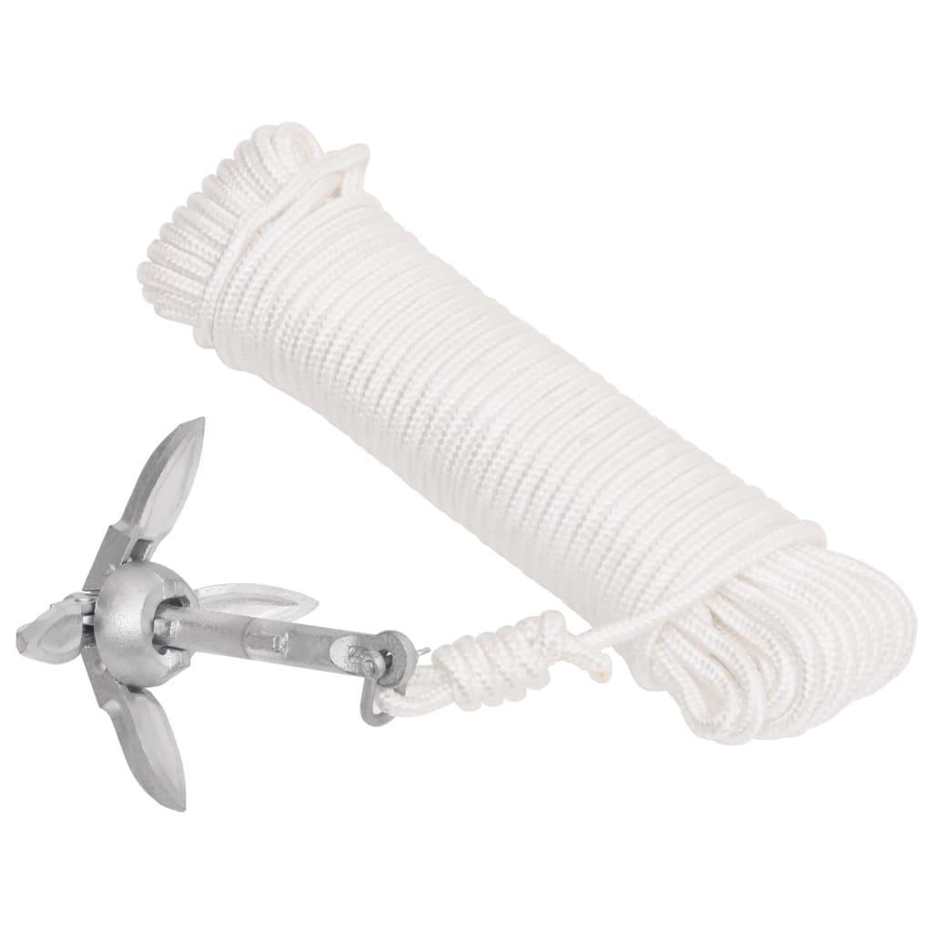 Sulankstomas inkaras su virve, 0,7kg, karštai cinkuotas ketus, modelis ...