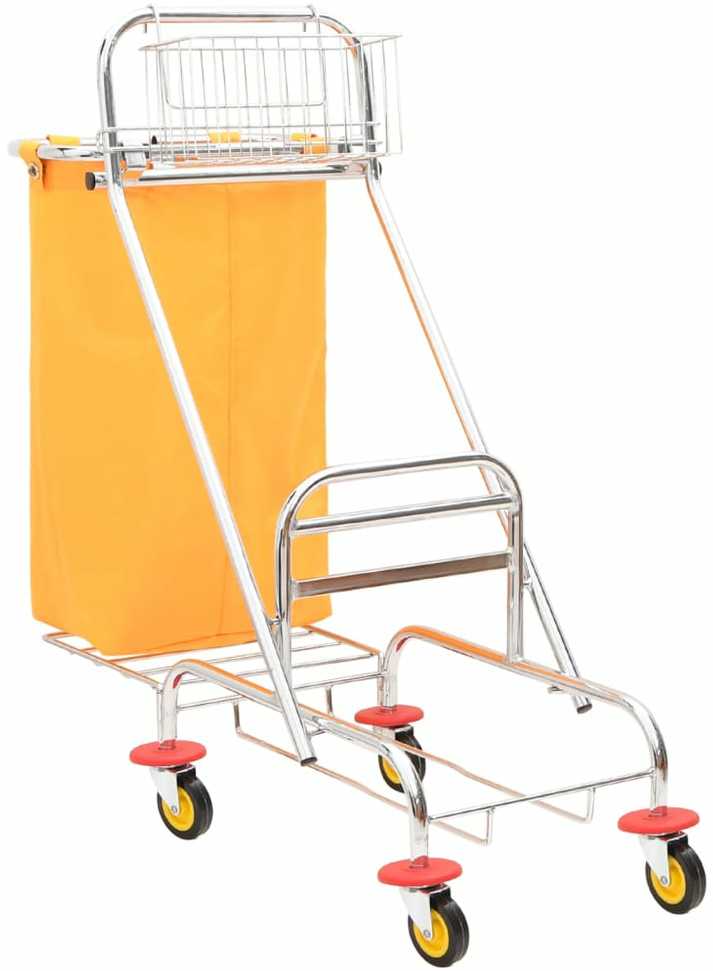 Valymo vežimėlis su kibirais ir gręžtuvu, PP / oksfordo audinys, žema ...