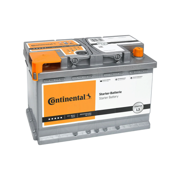 Continental Akumuliatorius 80Ah 750 A EN 12V, modelis - STARTER L3 ...