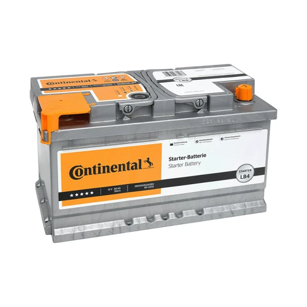 Continental Akumuliatorius 85 Ah 760 A EN 12V, modelis - STARTER LB4 ...