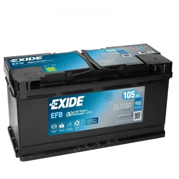 Exide Akumuliatorius 105 Ah 950 A EN 12V, modelis - EL1050, žema kaina ...
